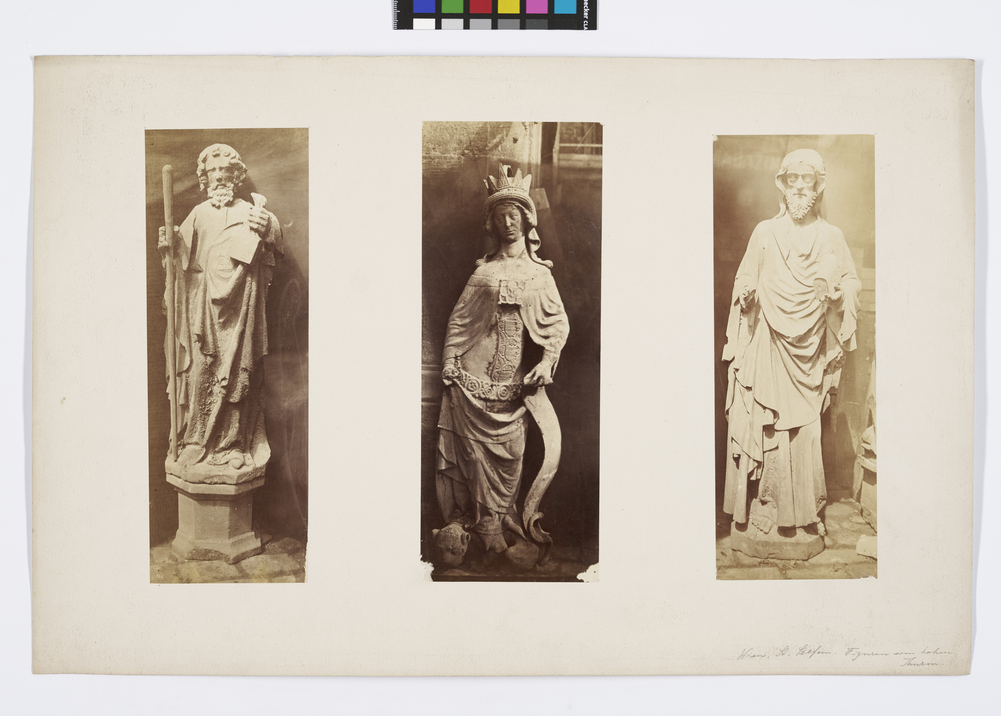 Fürstenfigur vom Südturm von St. Stephan in Wien: Herzogin Johanna von ...